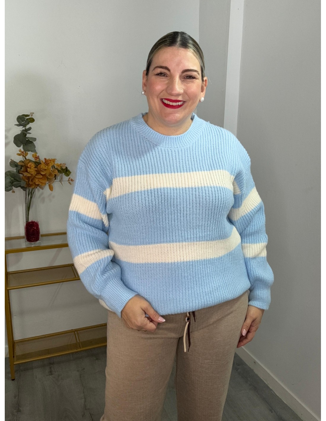 JERSEY SARA Color Beige